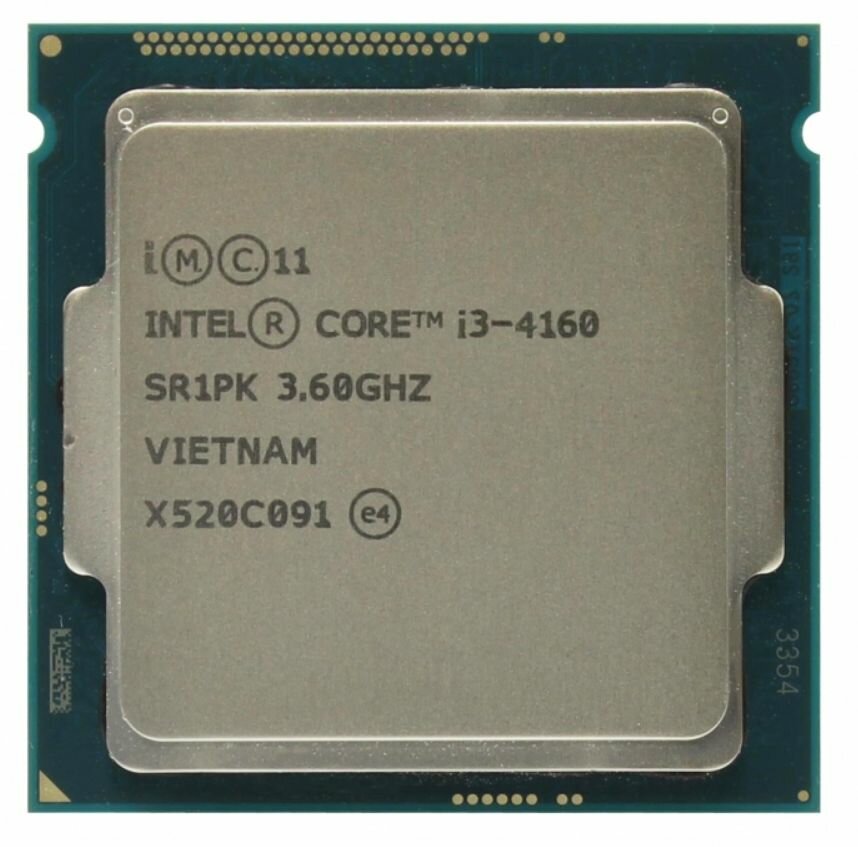 Процессор INTEL LGA1150/Intel Core i3-4160 3.60 GHz/2 ядра, б/у