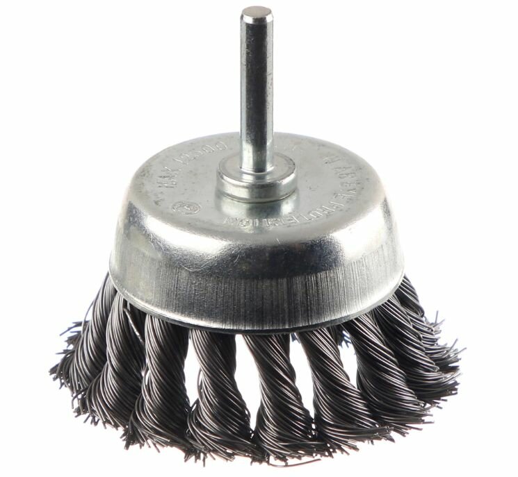 Щетка-насадка DORN для дрели крученая чашечная 75 мм