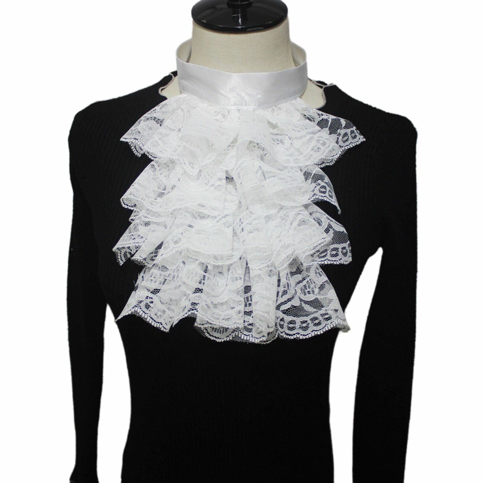 Женские жабо Aulic с воротником на запястьях манжетами рюшами и шейным ремнем завязками