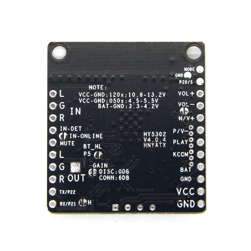 Bluetooth модуль HY5302, Цвет: BAT(3.3-4.2V)