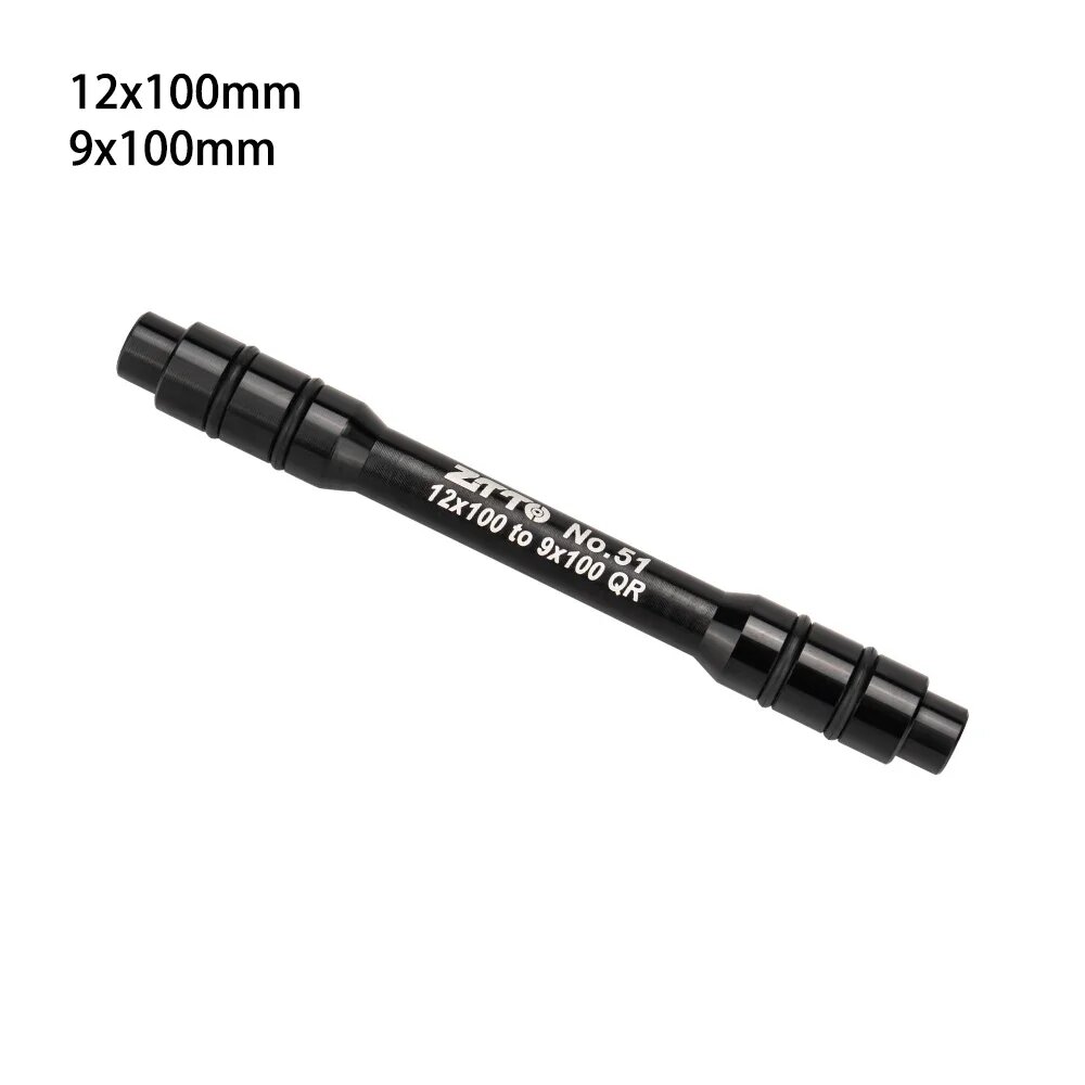 Адаптер ZTTO для сквозной оси 15мм в 12мм Черный, 100x12 to 9 BLACK