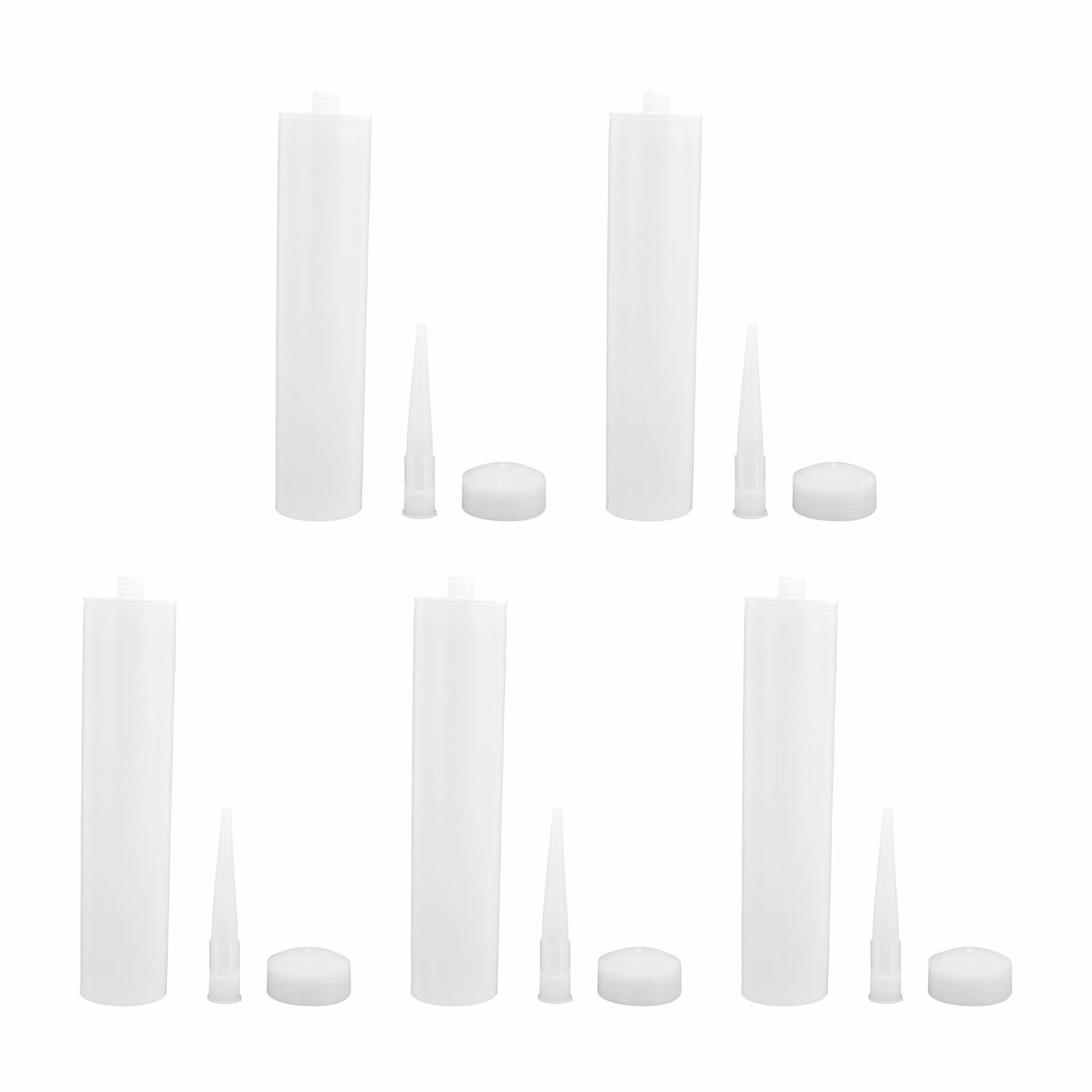 5 наборов картриджей по 300 мл с насадками для герметика своими руками