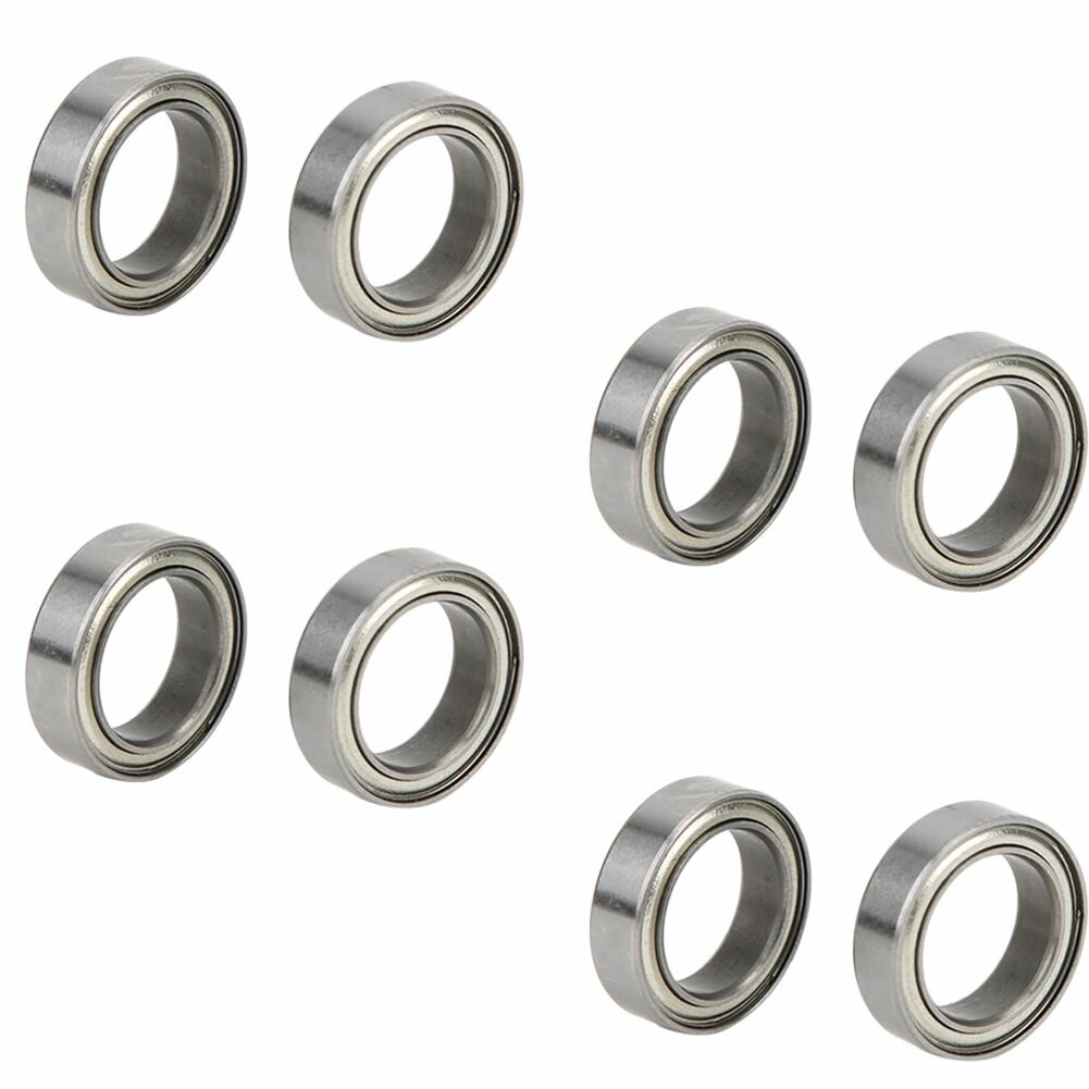 8 шт. 10x15x4 мм шарикоподшипники, пригодные для HPI WR8 B021 ST/MT RC, запасные части для автомобиля, аксессуары, серебро B030