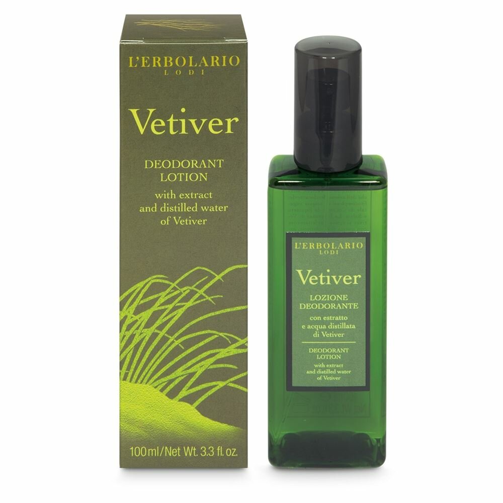 Лосьон L`Erbolario Vetiver Deodorant Lotion, Лосьон-дезодорант, 100 мл