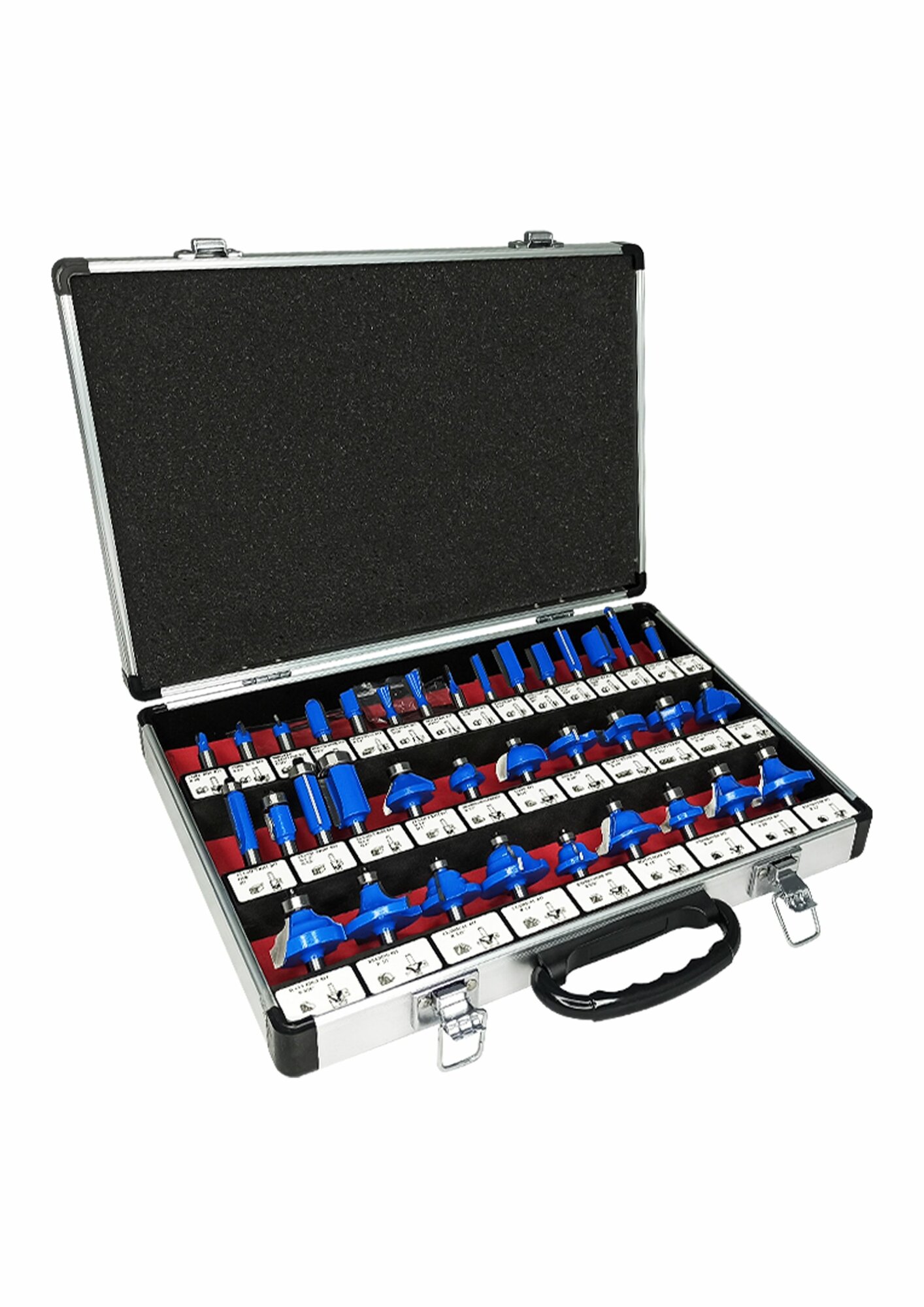 Набор фрез по дереву 8мм 35 шт Vertextools