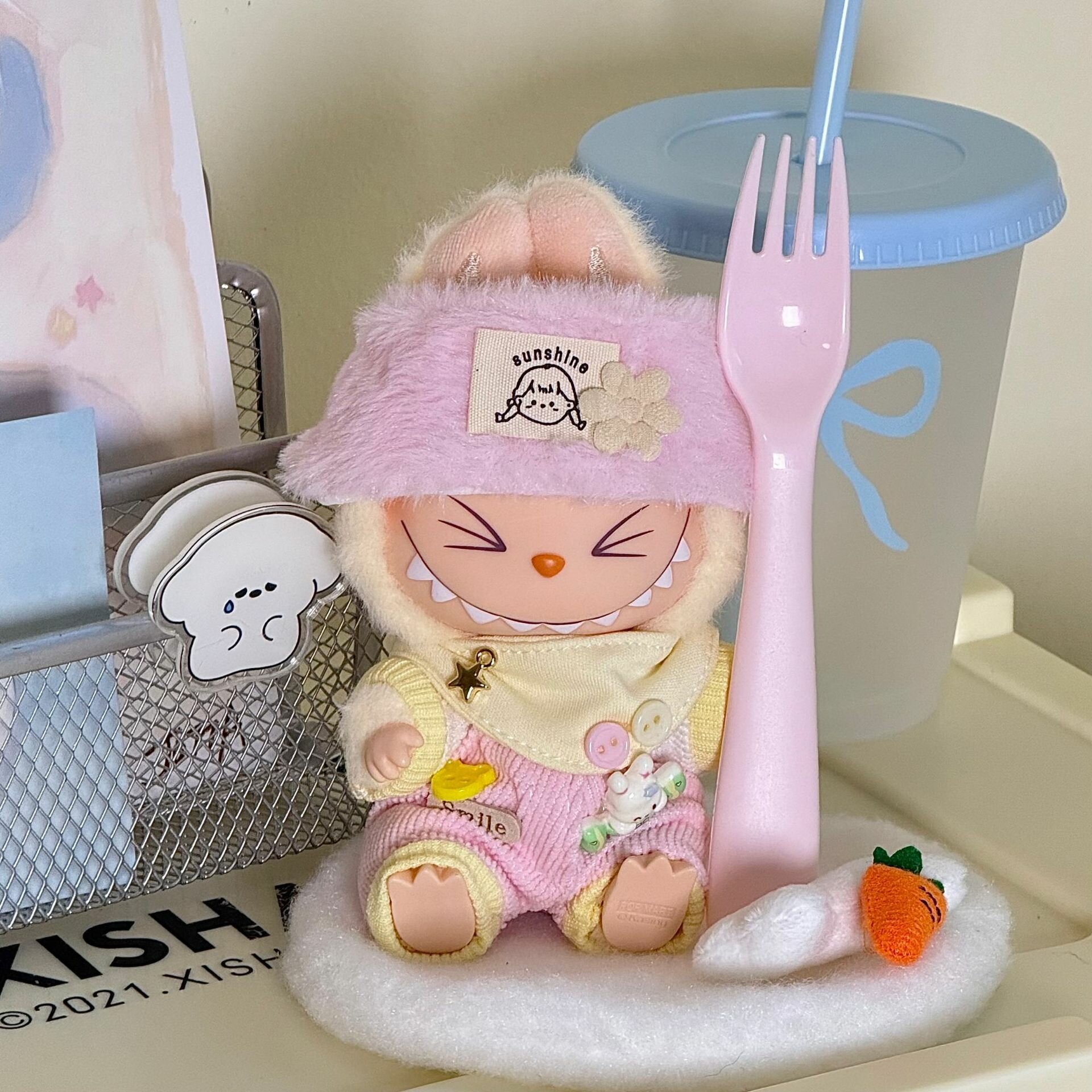 Детские игрушки, одежда для кукол, 17 см Лабубу---Модный + сменная одежда + милый стиль