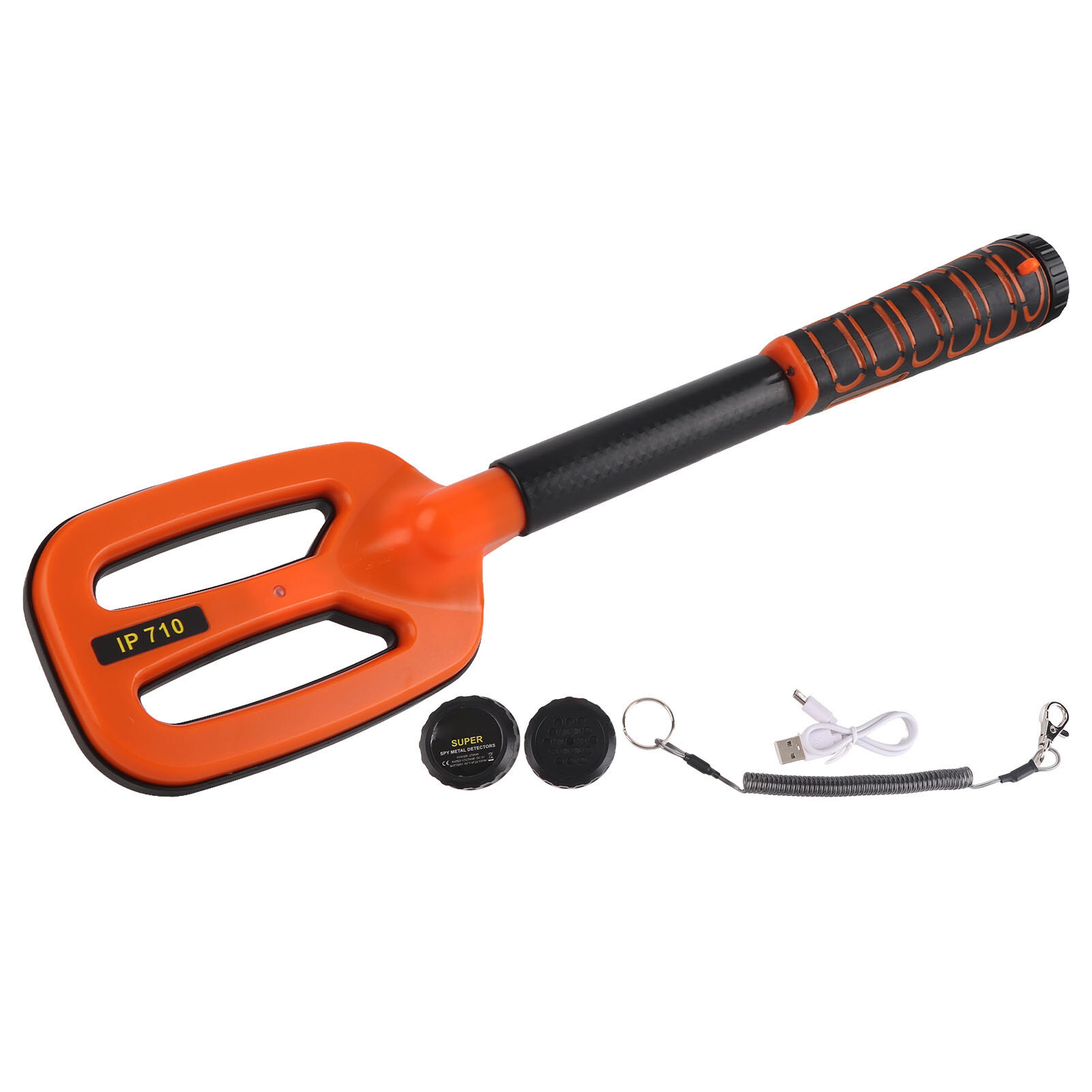 Металлоискатель IP68, подводный (30 60 м), звук, свет, вибрация, светодиод, оранжевый