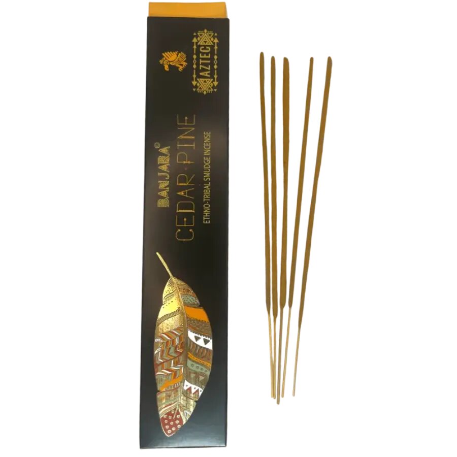 Aztec CEDAR-PINE Ethno-tribal Smudge Incense, Banjara (Ацтек кедр-сосна этно-племенные благовония, Банджара), 15 г.