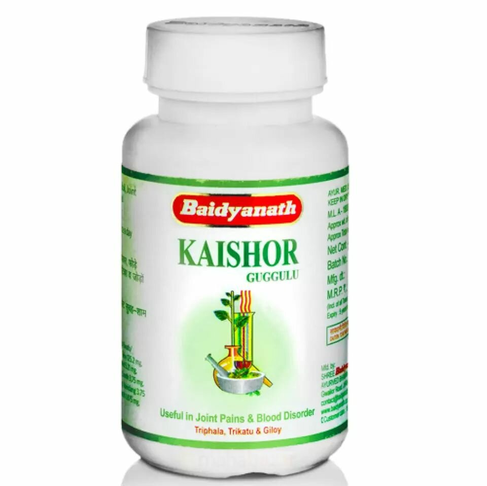 Кайшоре Гуггул / Kaishore Guggul Baidyanath 80 табл