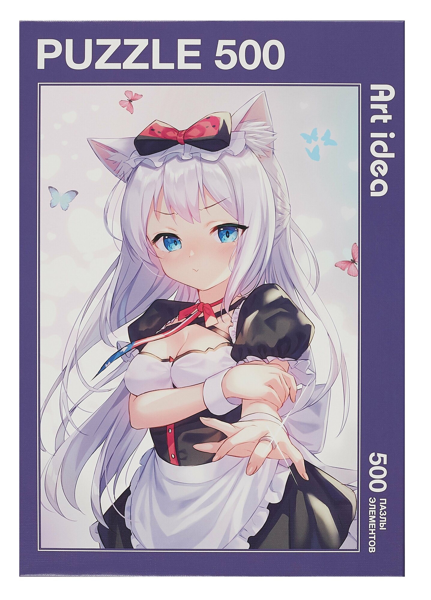 Пазл 500 Аниме девушка с ушками (47х33см) (3+) (коробка) (Art idea)