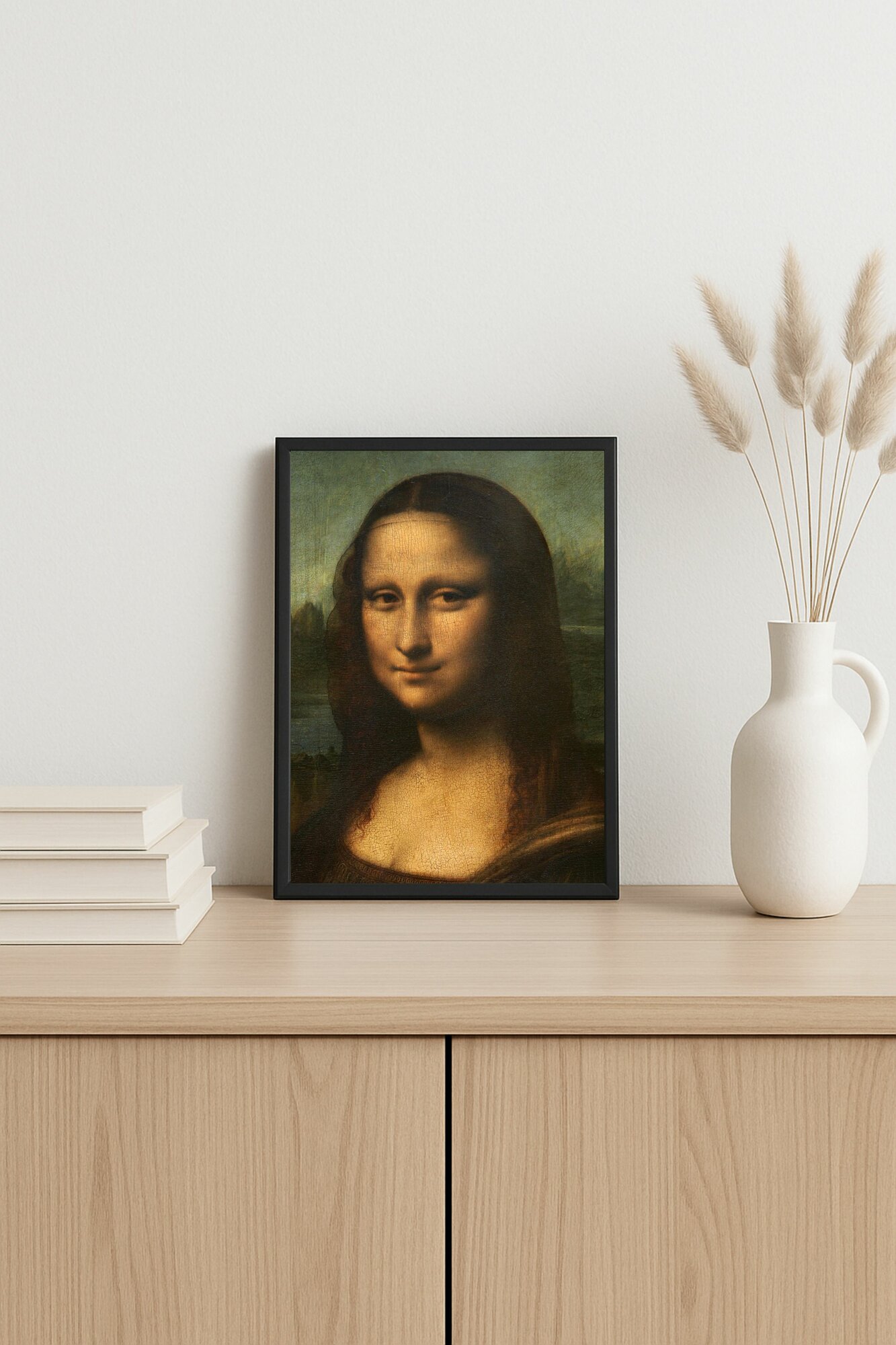 Постер Мона Лиза в Стеклянной Рамке