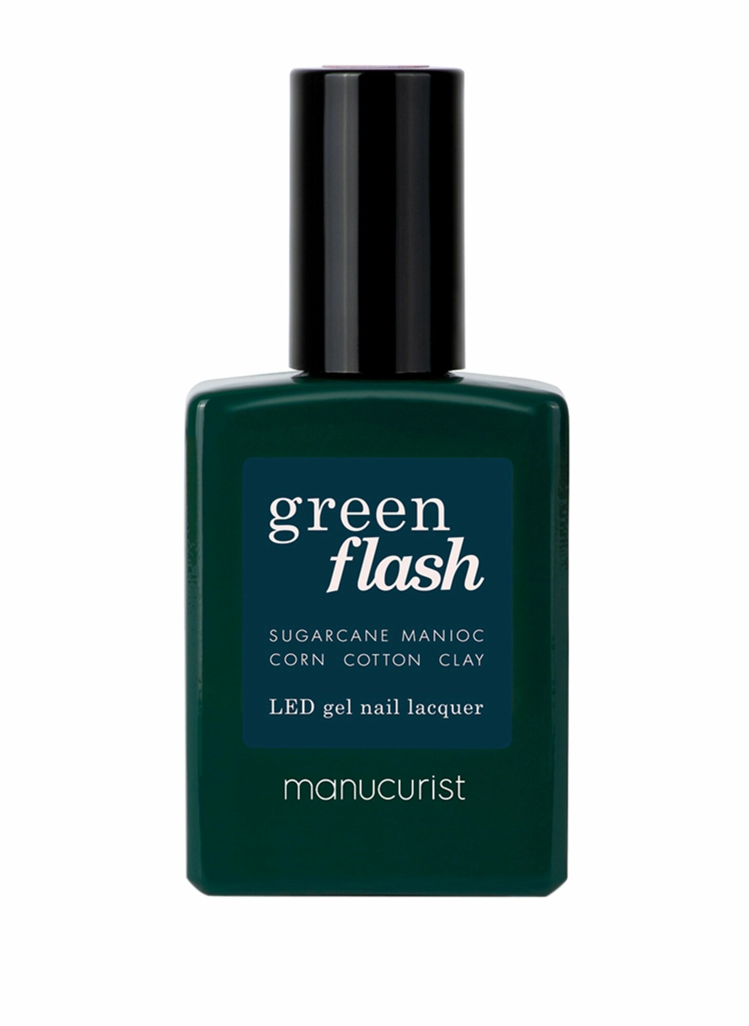 Manucurist Лак для ногтей GREEN FLASH - LED NAIL LACQUER DARK CLOVER