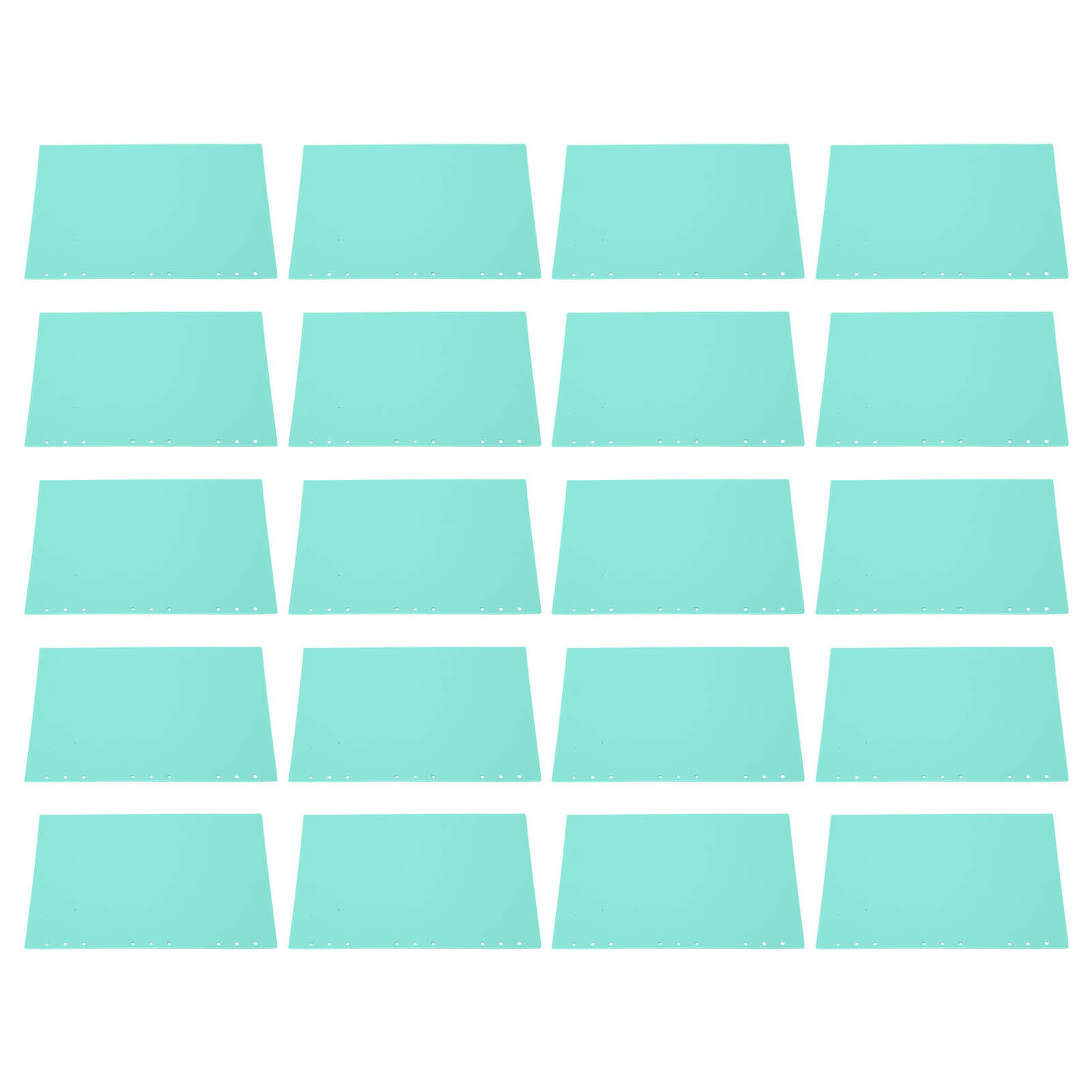 Презентация 20 шт. Презервирование охватывает PP Пластиковые замороженные водонепроницаемые съемные покрытия для бумаги для документов светло -зеленый