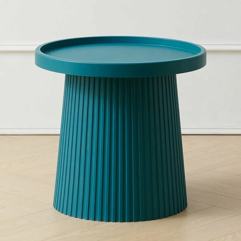 Журнальный стол "Минимализм", квадратный, синий, полипропилен/акрил, 50x39x56 см