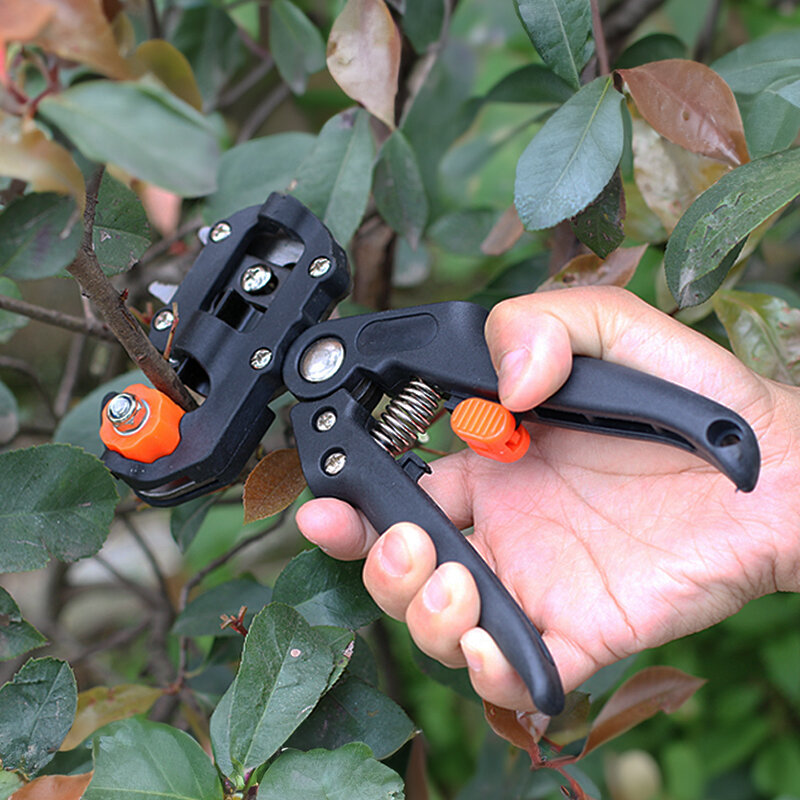 Прививочный секатор для плодовых деревьев + 2 ножами для для плодовых фруктовых деревьев / пистолет для прививки растений / инвентарь для дачи и сада
