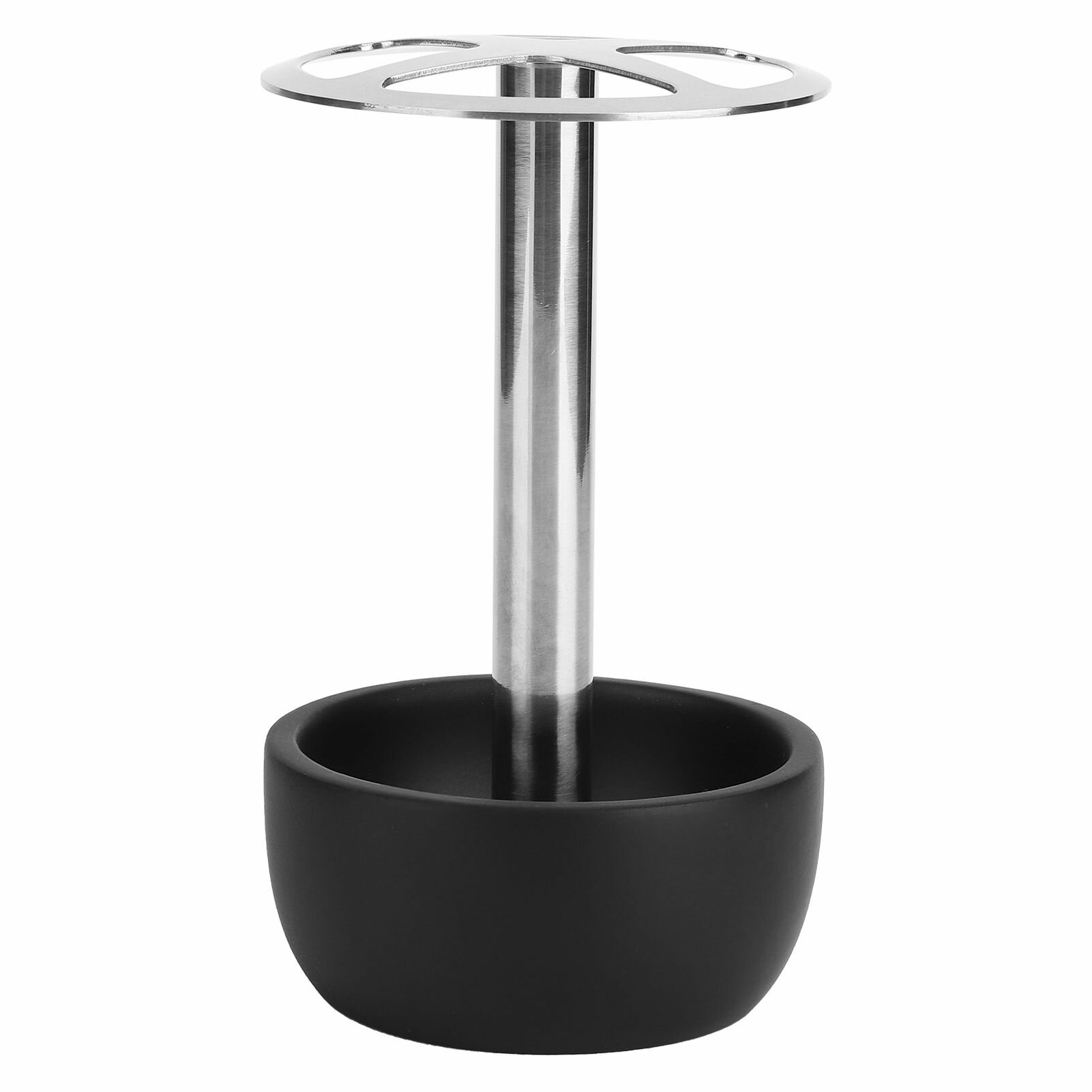 Держатель для зубных щеток из нержавеющей стали 304, стойка для хранения зубных щеток, подставка, аксессуары для ванной комнаты (черный)