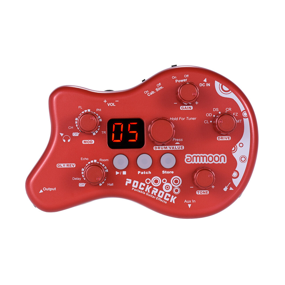 Super Tools PockRock Portable Guitar Multi-Effect Processor Педаль эффектов 15 типов эффектов