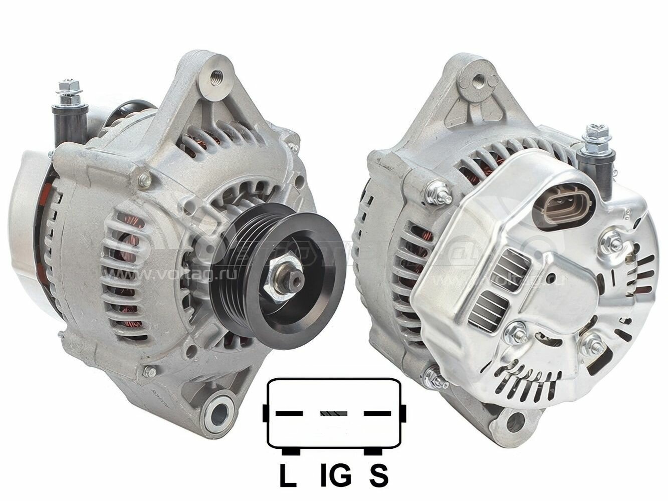 Генератор 12V 70A для Тойота 4 Раннер, Хайлюкс, Ленд Крузер, Прадо арт ST2706075150 SAT
