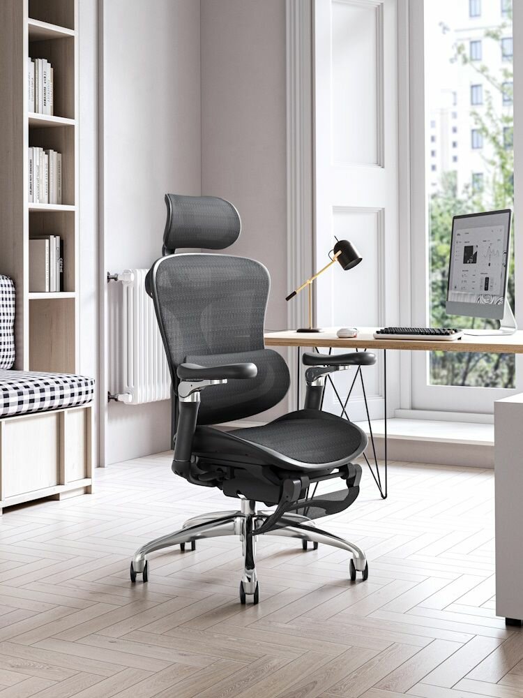 Кресло компьютерное SIHOO C300 PRO эргономичное офисное с сеткой подголовником и поясничной поддержкой