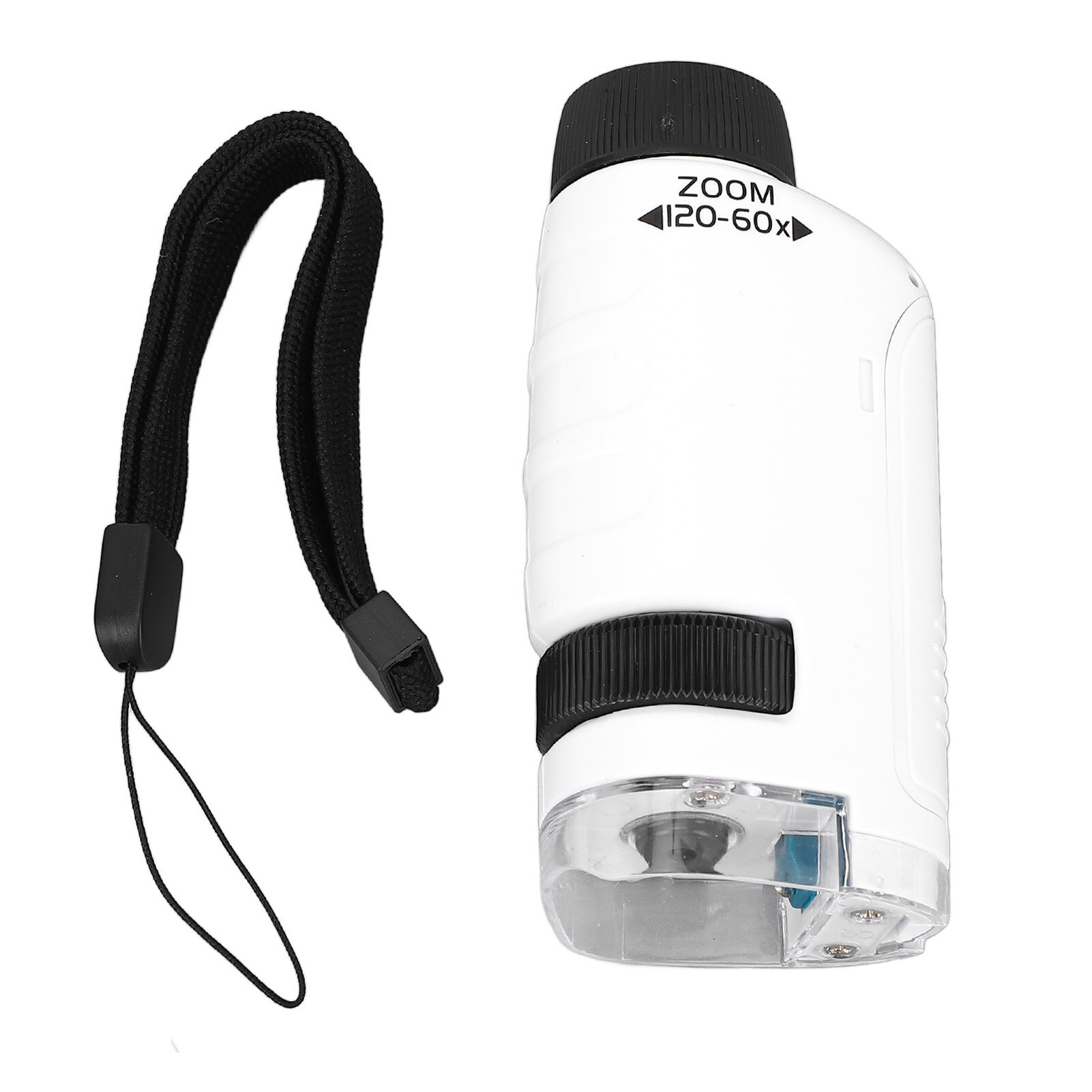 Портативный Микроскоп 60X-120X с Оптическим Объективом HD Ручной Карманный Микроскоп для ежедневных наблюдений