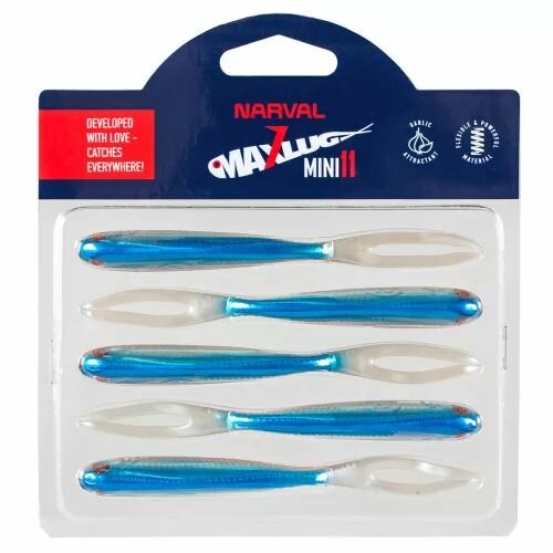Силиконовая приманка Narval Maxlug Mini 11см. #001 5шт.