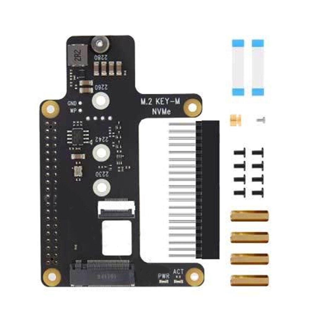 X1015 PCIE to M.2 NVMe Solid Disk Shield с Блоком Питания 3A И Высокой Скоростью Передачи Данных