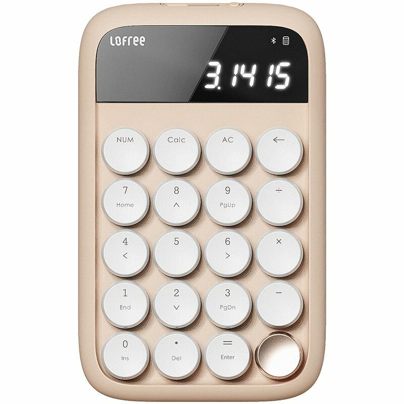 Lofree беспроводной механический клавиатурно-мышечный комплект / Калькулятор цвета молочного чая -hj