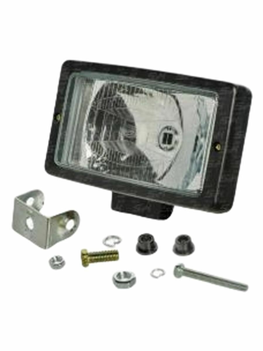 Противотуманная фара AKRADO, для MAN, Iveco и других, внутри, пластик, прямоугольная, чёрная