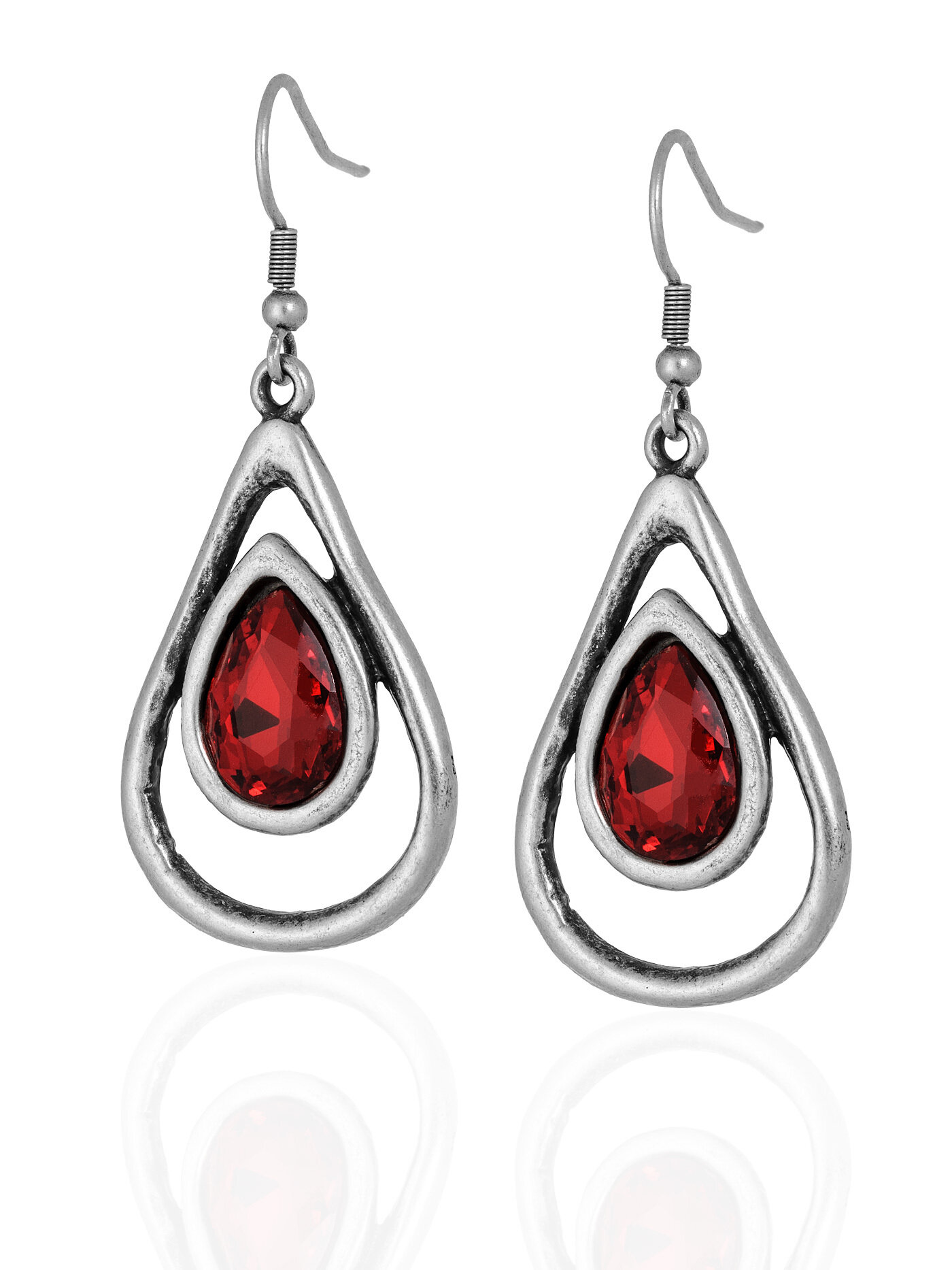 Серьги с подвесками, кристалл