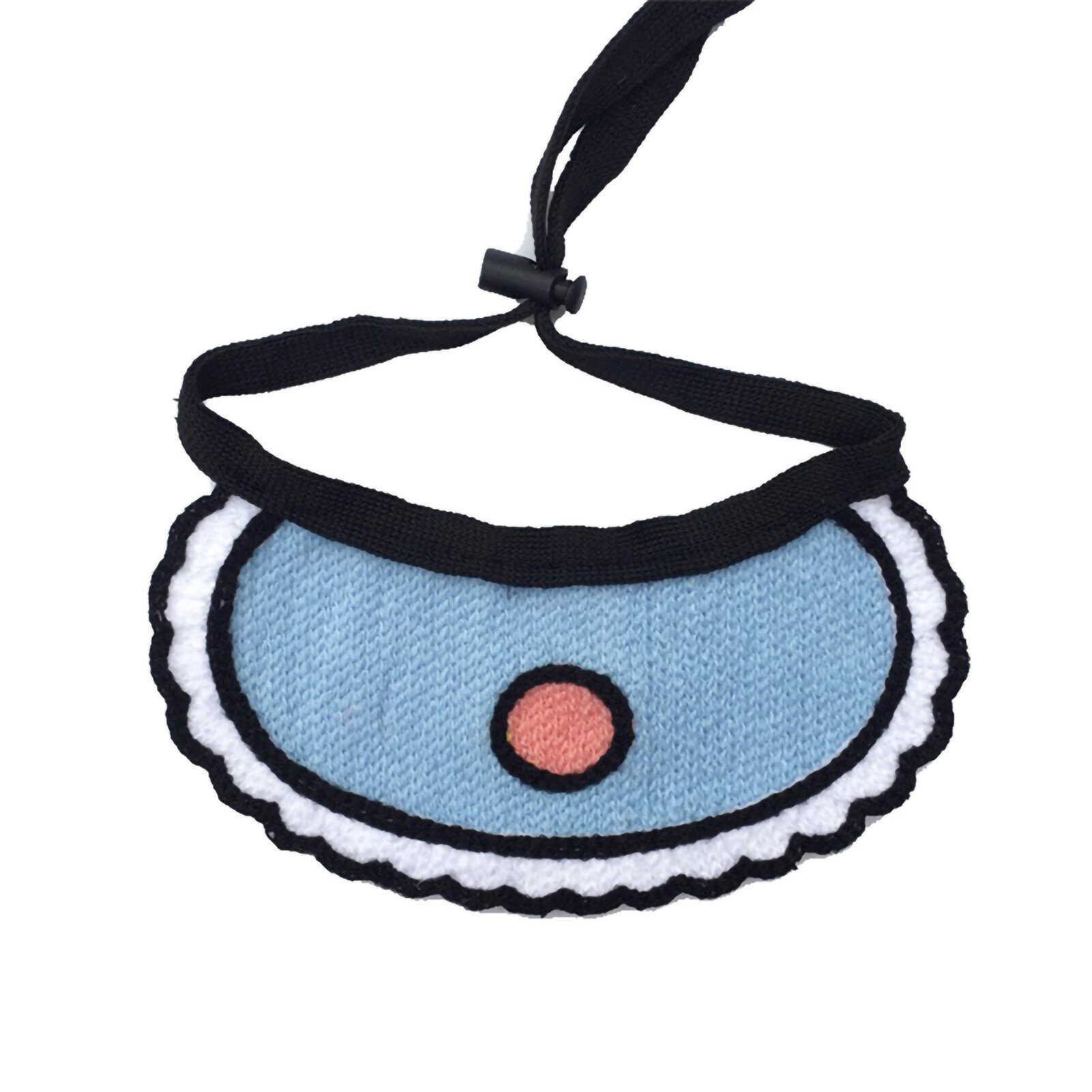 Cat Dog Bibs Scarf Collar Adjustable Pet Cute Heart Neckerchief Scarf(Blue L)
