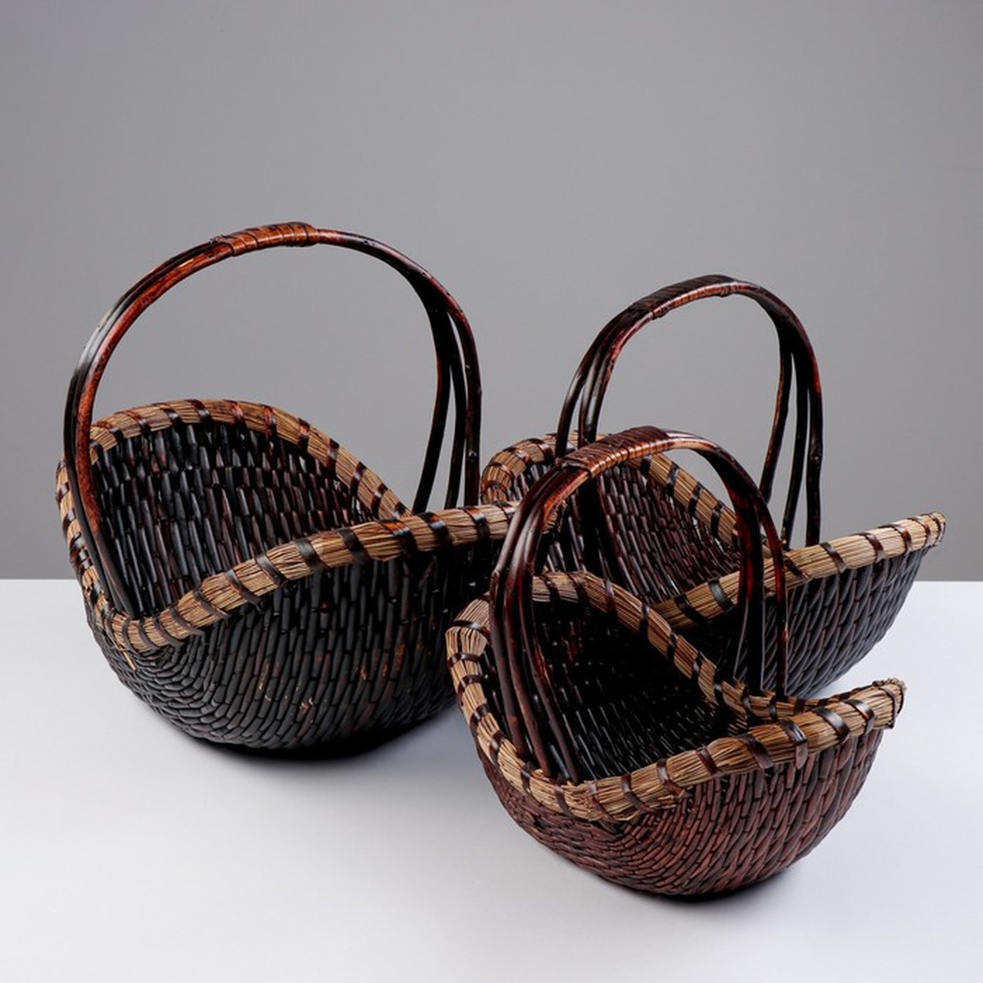 Набор корзин, 3шт,58х32х19х13х36см, 50х26х17х11х30см,42х20х15х9х24см, лоза