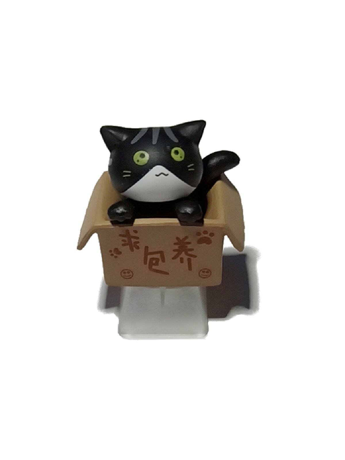 ABS for Cat Custom Cartoon Anime Keycap Bottom Backlit Keycaps Fit for Cherry MX Mechanical Keyboard for Key Cap Childre