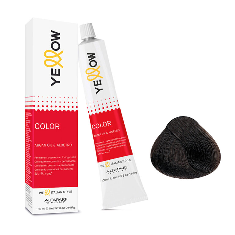 YELLOW PROFESSIONAL Ye Color Permanent Coloring Cream Ye Color Перманентная крем краска 5.00 100 мл