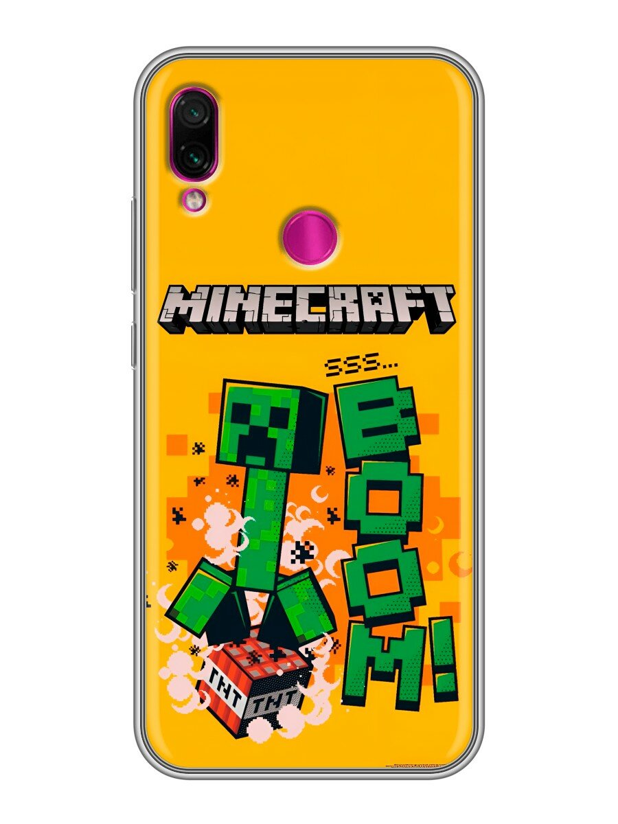 Чехол для Xiaomi RedMi Note 7 с принтом Minecraft Майнкрафт (Сяоми Редми Ноут 7)