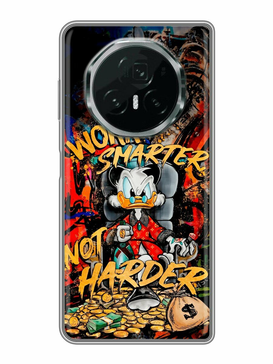 Чехол для Honor Magic V3 с принтом Дональд Дак Деньги (Хонор Мэджик В3)