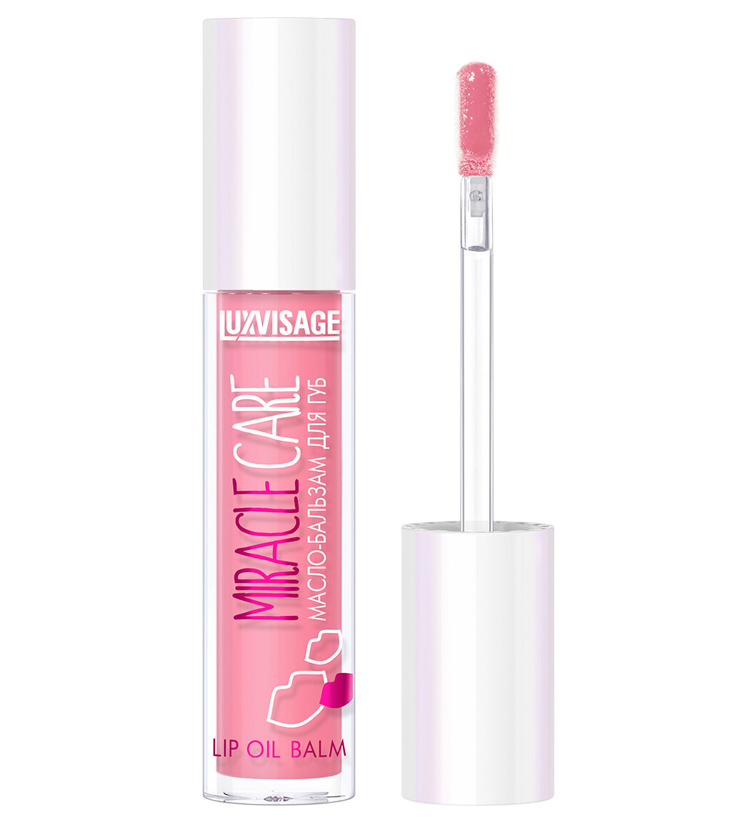 Бальзам для губ масло Luxvisage MIRACLE CARE тон 105 BERRY ROSE