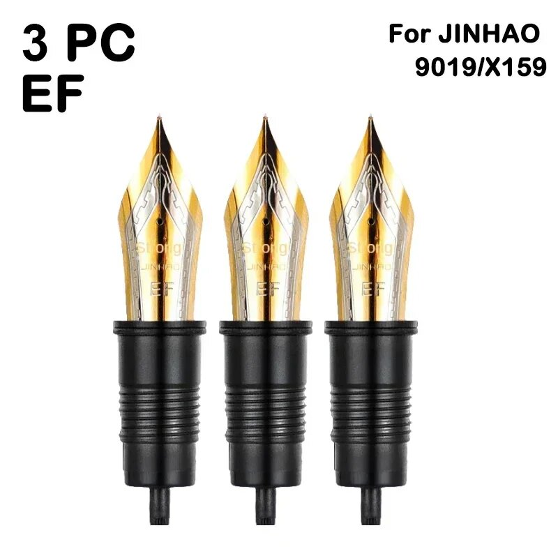 Сменные наконечники для перьевых ручек JINHAO EF/F/M 3 штуки 3 PCS NO.40 EF Nibs