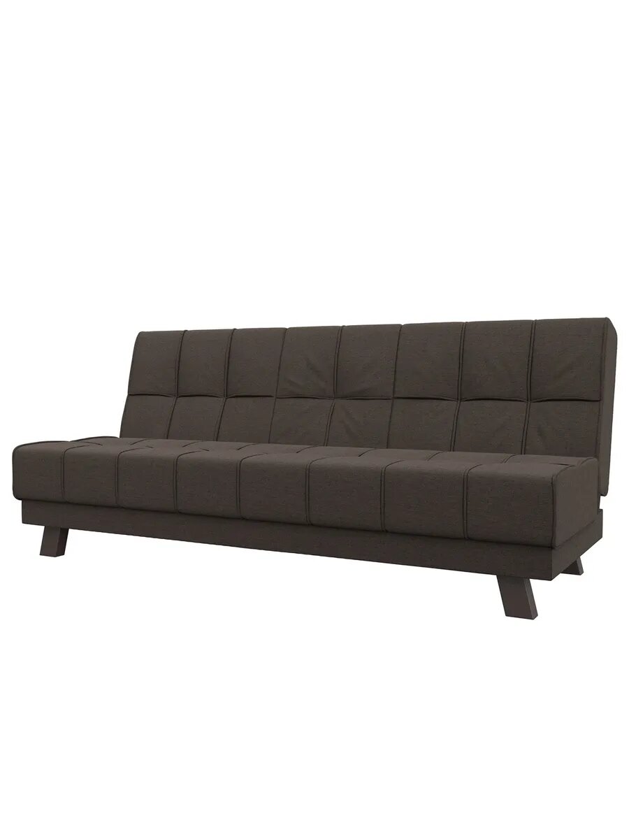 Диван прямой Феникс, 189x86x93 см, спальное место 188х118 см, подлокотник с подстаканниками, рогожка