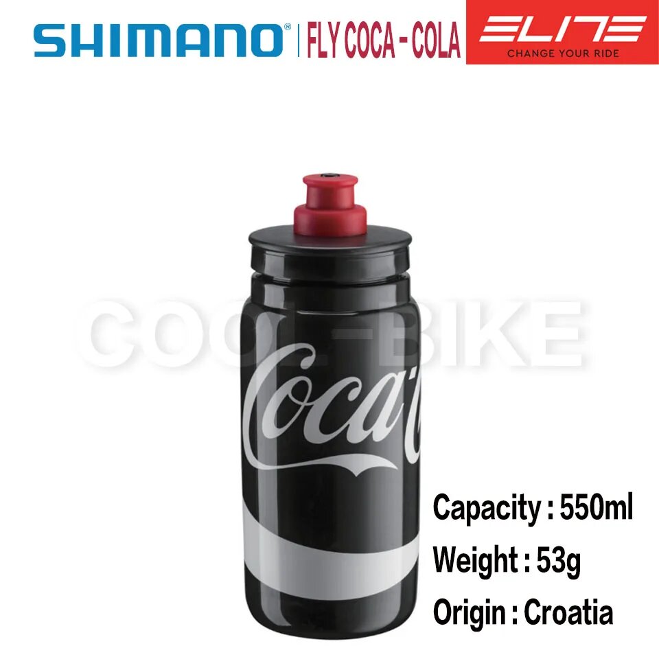 SHIMANO Elite FLY TEAMS COCO-COLA Велосипедная бутылка 550/750 мл 550ml Fly Coca-cola