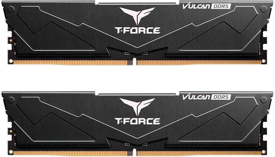 Модуль оперативной памяти TeaM Оперативная память 64Gb DDR5 6000MHz T-Force Vulcan FLBD564G6000HC38JDC01 2x32Gb KIT