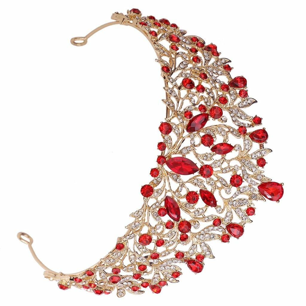 Барочная ретро корона из горного хрусталя