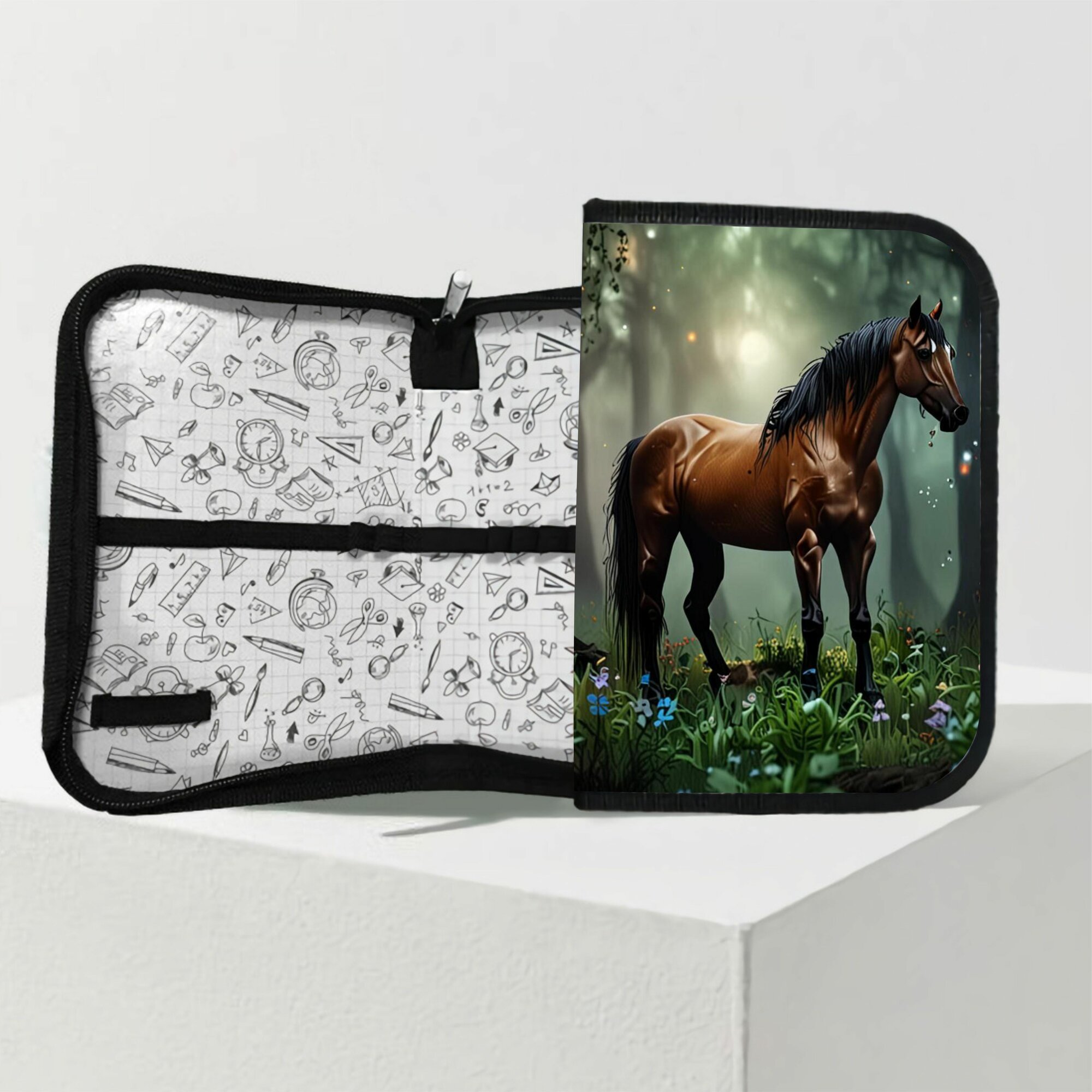 Школьный пенал "Лошадь" №1