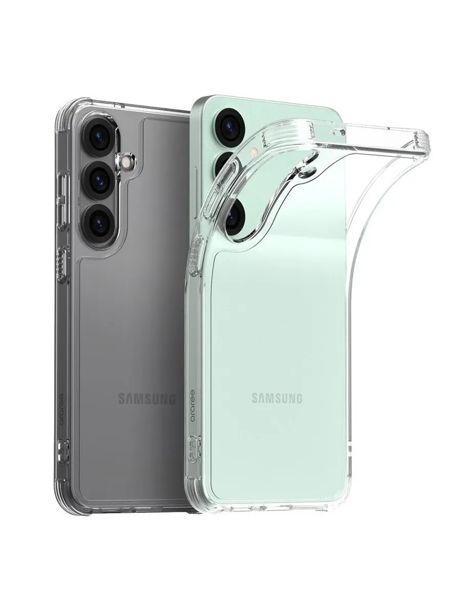 Чехол на Samsung Galaxy S25 Plus Araree Flexield силиконовый, прозрачный
