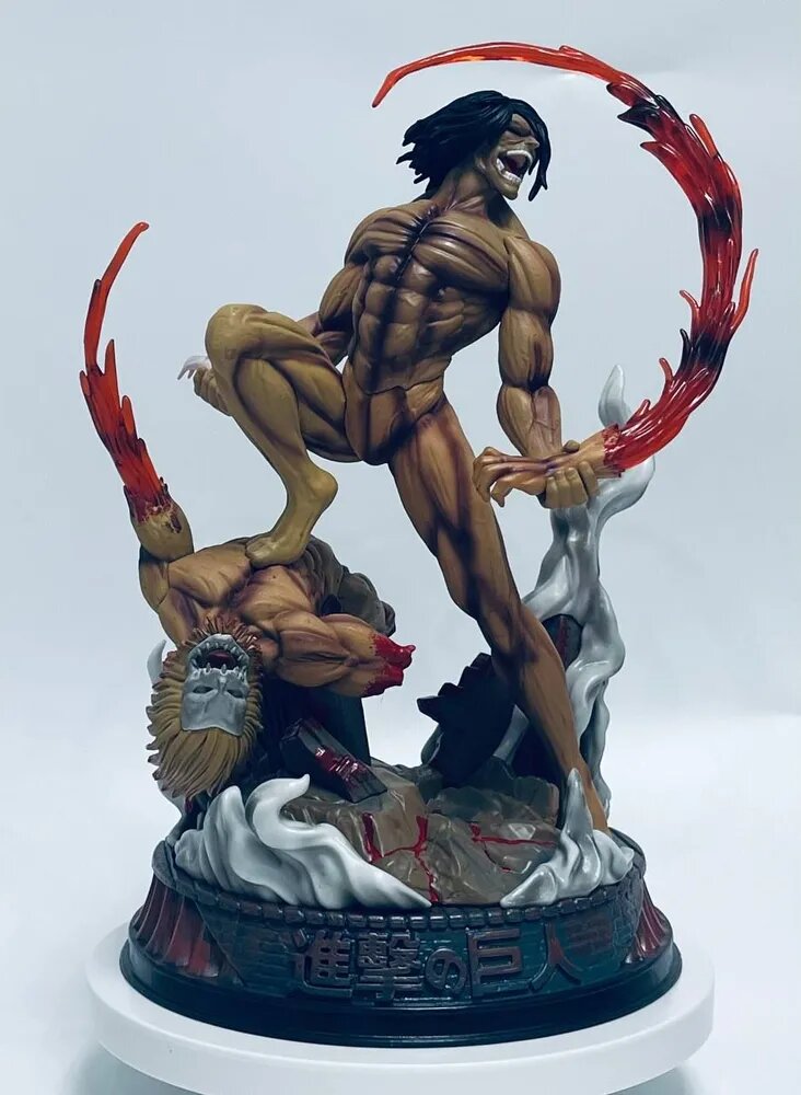 Фигурка 3D Атакующий Титан из аниме "Атака Титанов" (Attack on Titan) - Эрен Йегер (Eren Yeager) 29 см