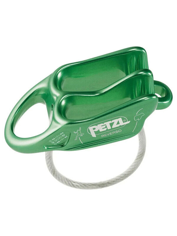 Страховочно-спусковое устройство PETZL Reverso для альпинизма и скалолазания надежное и компактное устройство для плавного спуска и страховки