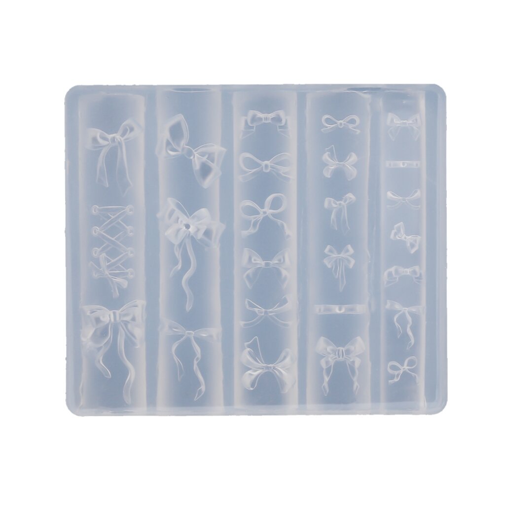 3D Формы с Бантом Для Дизайна Ногтей Силиконовые Формы Бантики Формы Для Ногтей Трафареты Для Маникюра Шаблоны Для Дизайна Ногтей Украшения