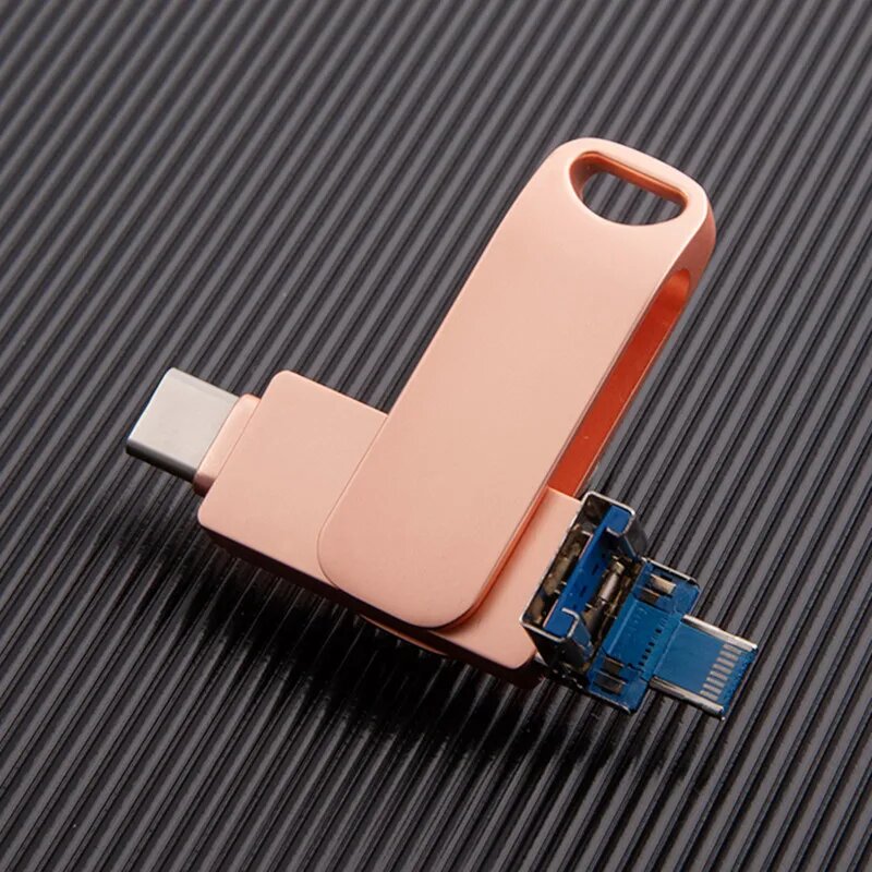 Память для iPhone, флэш-накопитель 3,0, 256 ГБ, 128 ГБ, 64 ГБ, тип C, фотопалка, 256 ГБ, Розовый