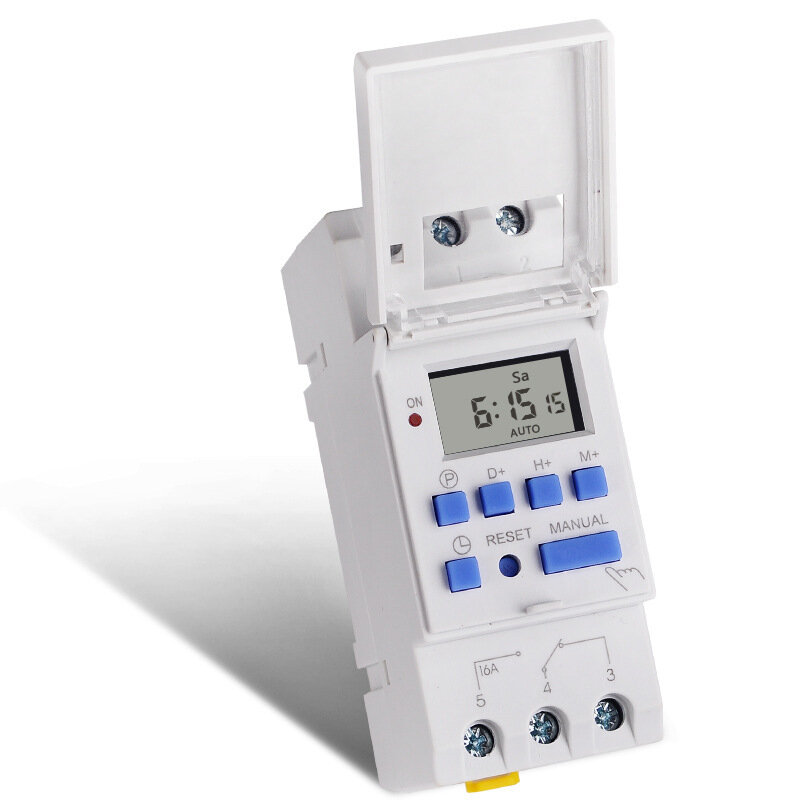 Электронный таймер MyPads TM615-2, 7 дней, 24 часа, программируемое ЖК-реле времени, 220 В