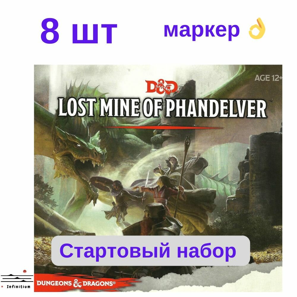 Карты D&D 5e: Затерянные рудники Фанделвера - полный комплект для приключений Стартового набора
