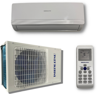 Кондиционер ISHIMATSU KYOTO AMK-12H, 35м², 1106/1011Вт, 21дБ, WI-FI, скрытый дисплей, белый